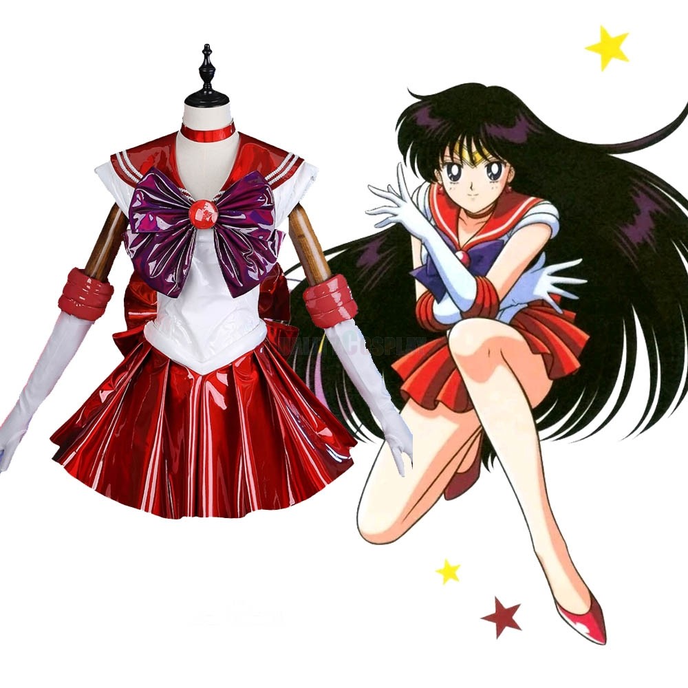 Sailor Moon 30th Anniversary Hino Rei Sailor Mars Cosplay Costume ...