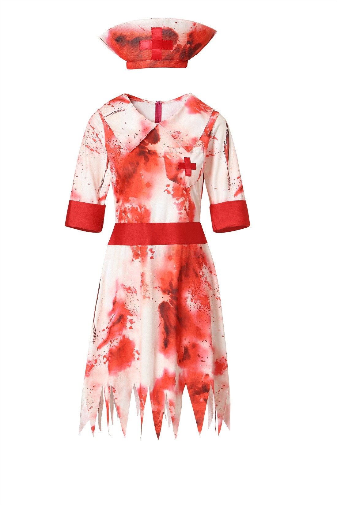 Bloodstained Vampire Nurse Halloween Cosplay Costume - HQCOSPLAY