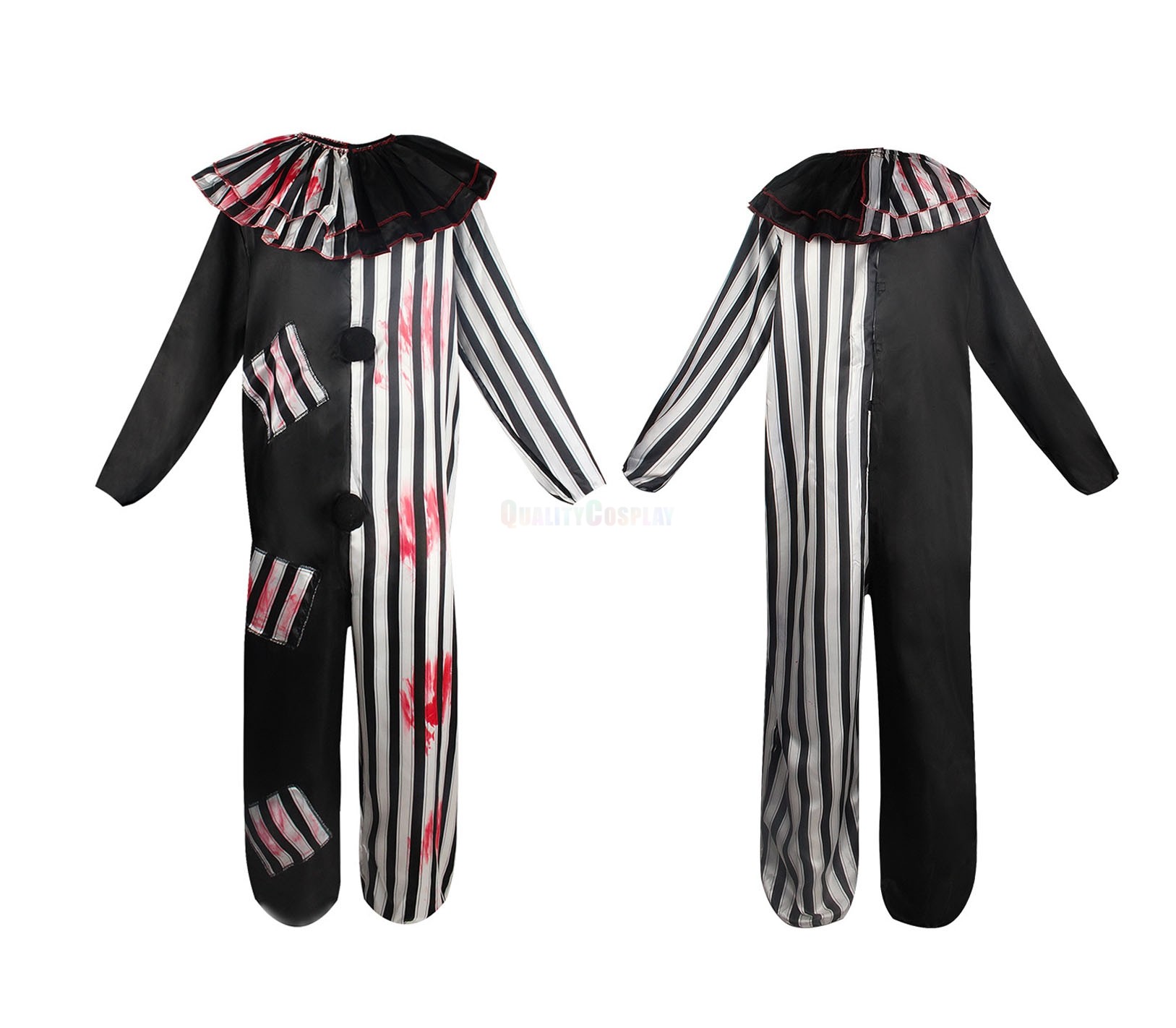 Halloween Evil Bloodstain Clown Cosplay Costume For Adult - HQCOSPLAY