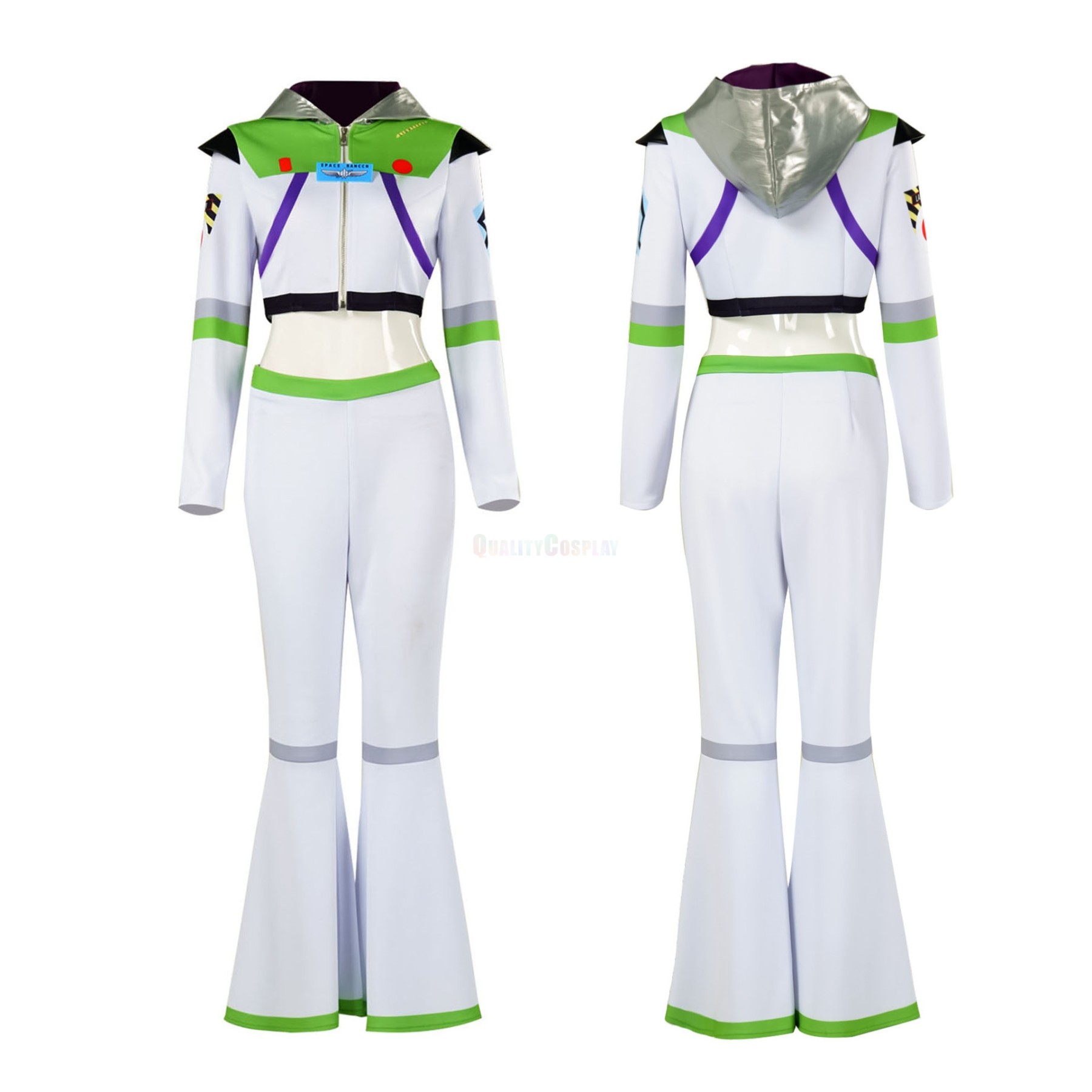 Halloween Adult Costume Toy Story Female Buzz Lightyear Cosplay Suit ...