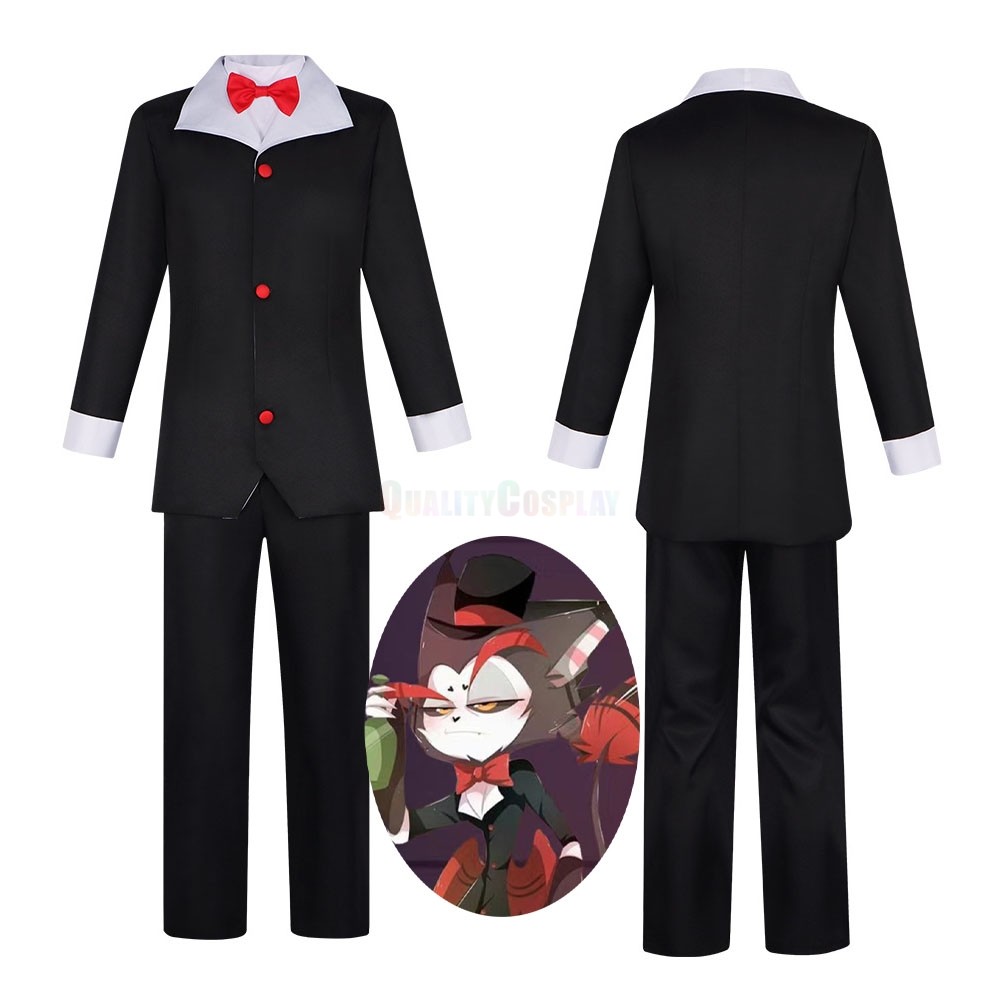 Halloween Male Costumes Hazbin Hotel Husk Cosplay Suit - HQCOSPLAY