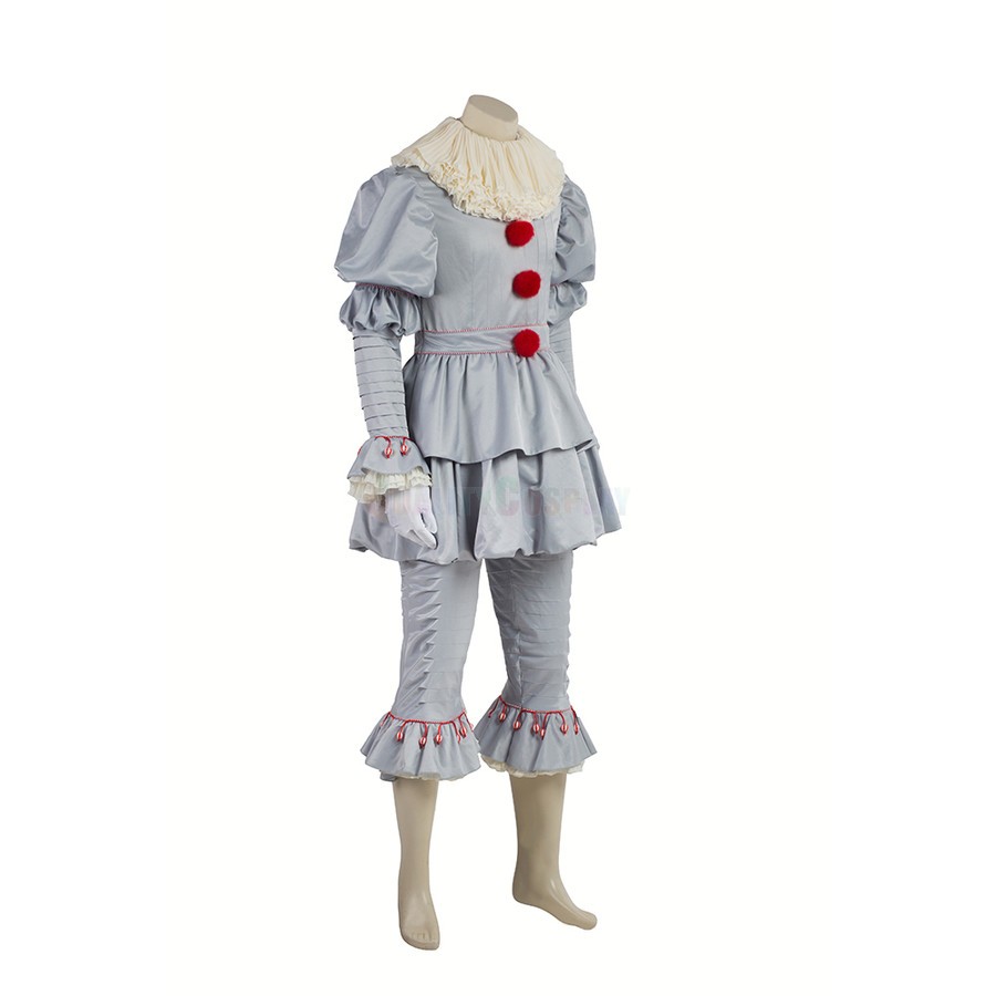 It Movie Pennywise Halloween Deluxe Cosplay Costume - HQCOSPLAY