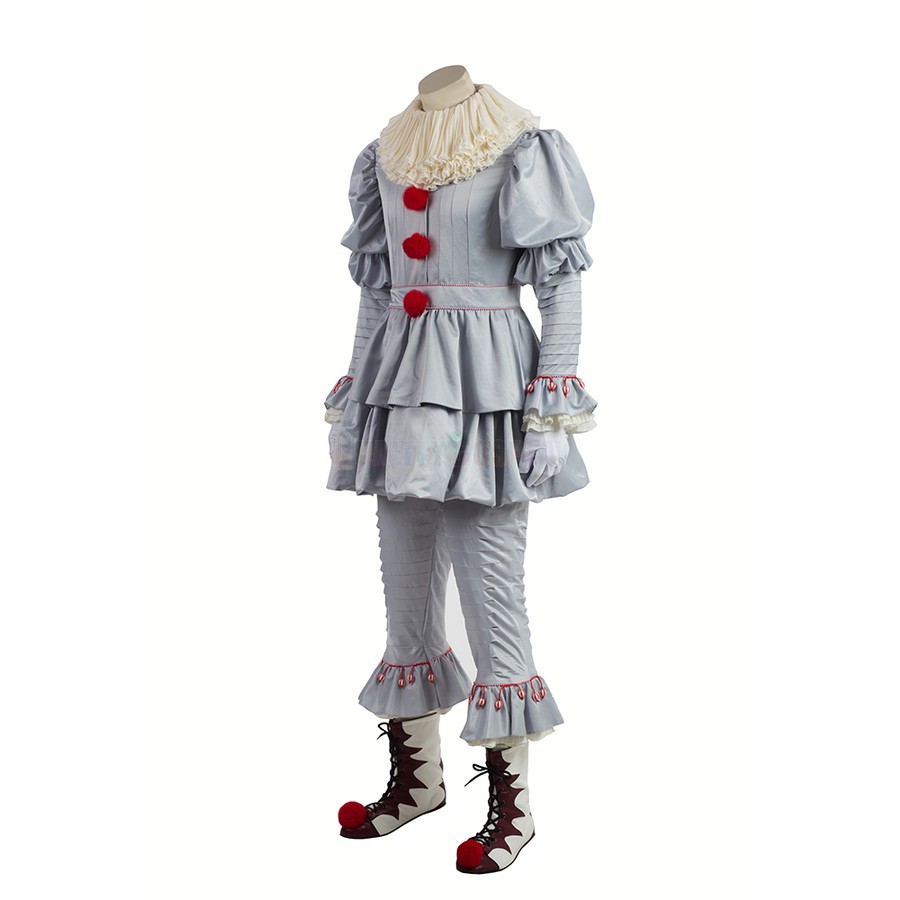 It Movie Pennywise Halloween Deluxe Cosplay Costume - HQCOSPLAY