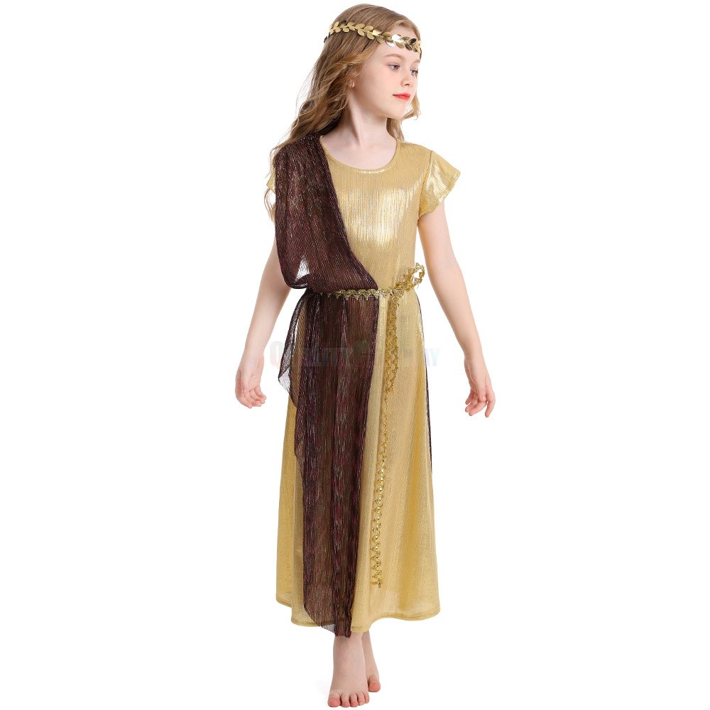 Egypt Cleopatra Queen Costume Children's Halloween Cosplay Costume ...