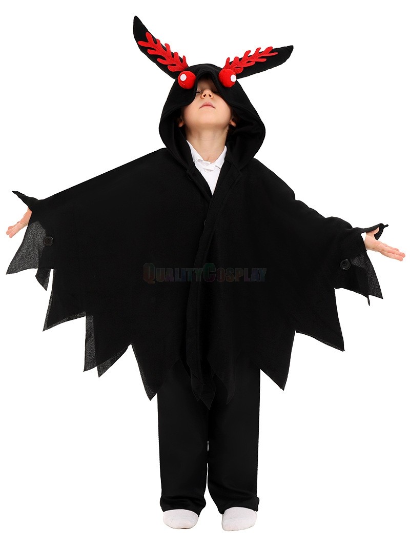 The Mothman Prophecies Kids Mothman Halloween Cosplay Costume - HQCOSPLAY
