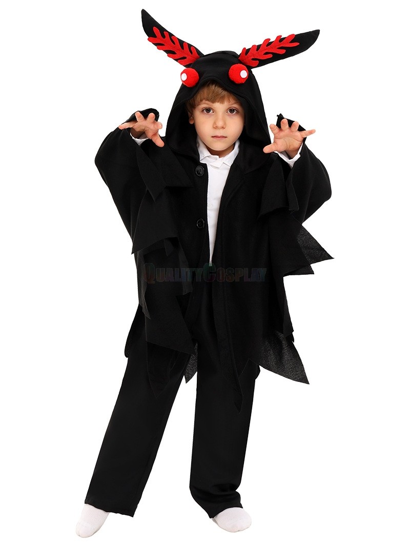 The Mothman Prophecies Kids Mothman Halloween Cosplay Costume - HQCOSPLAY