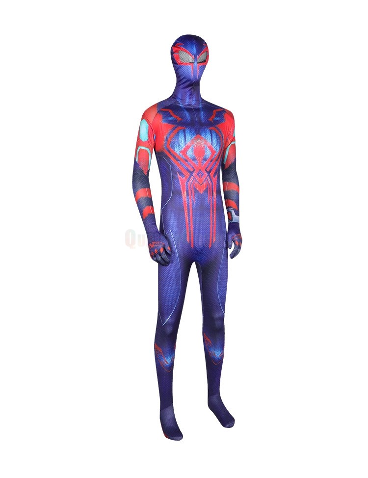 Spider-Man 2099 Miguel O'Hara Cosplay Jumpsuit Halloween Superhero ...