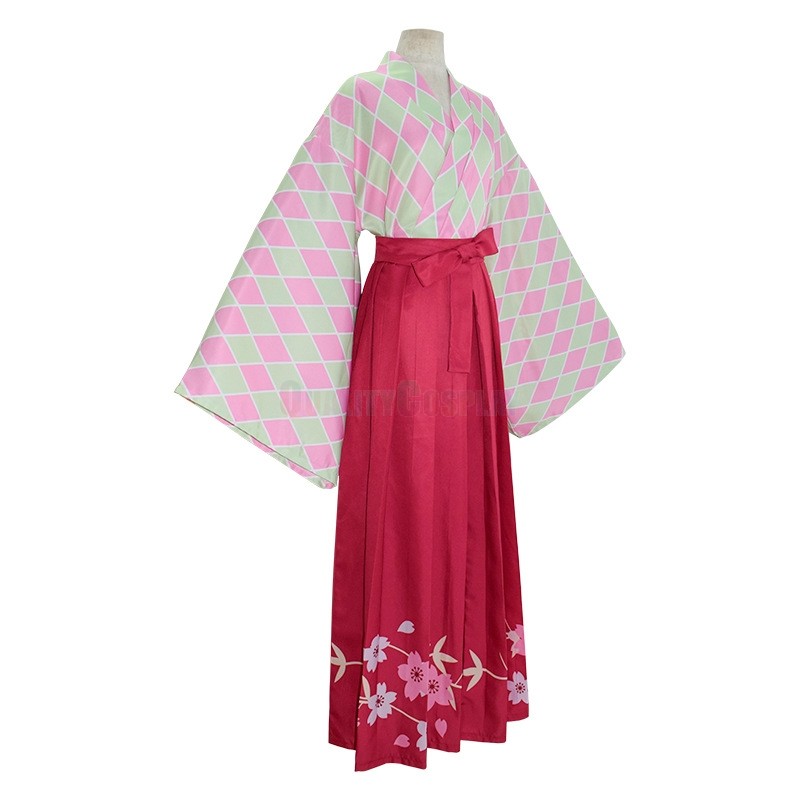 Demon Slayer Kanroji Mitsuri Kimono Cosplay Costume - HQCOSPLAY