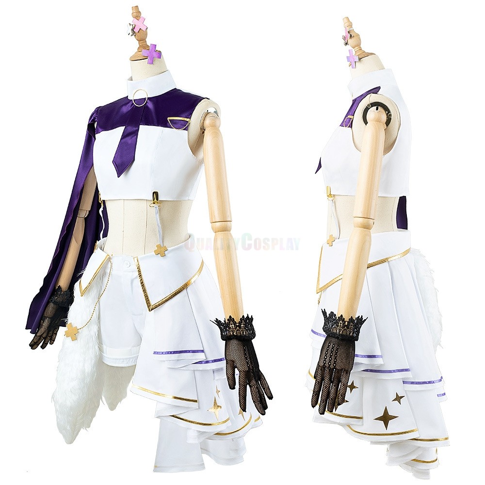 Virtual Youtuber NIJISANJI Cafe LazuLight Elira Pendora Cosplay Costume - HQCOSPLAY