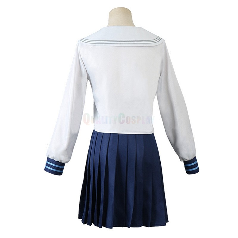 Genshin Impact Kamisato Ayaka Cosplay Costume School Uniform - HQCOSPLAY