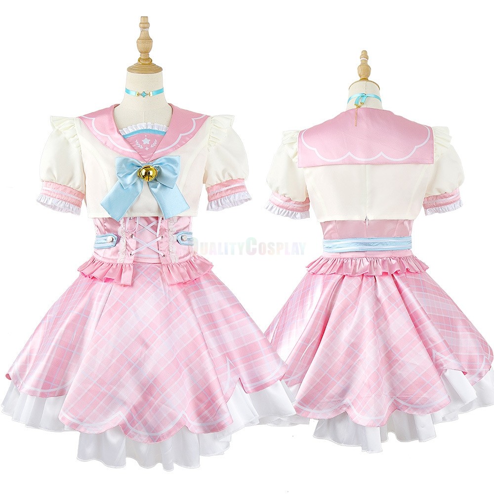 Virtual YouTuber Vtuber NIJISANJ Amamiya Kokoro Preppy Cosplay Costume ...