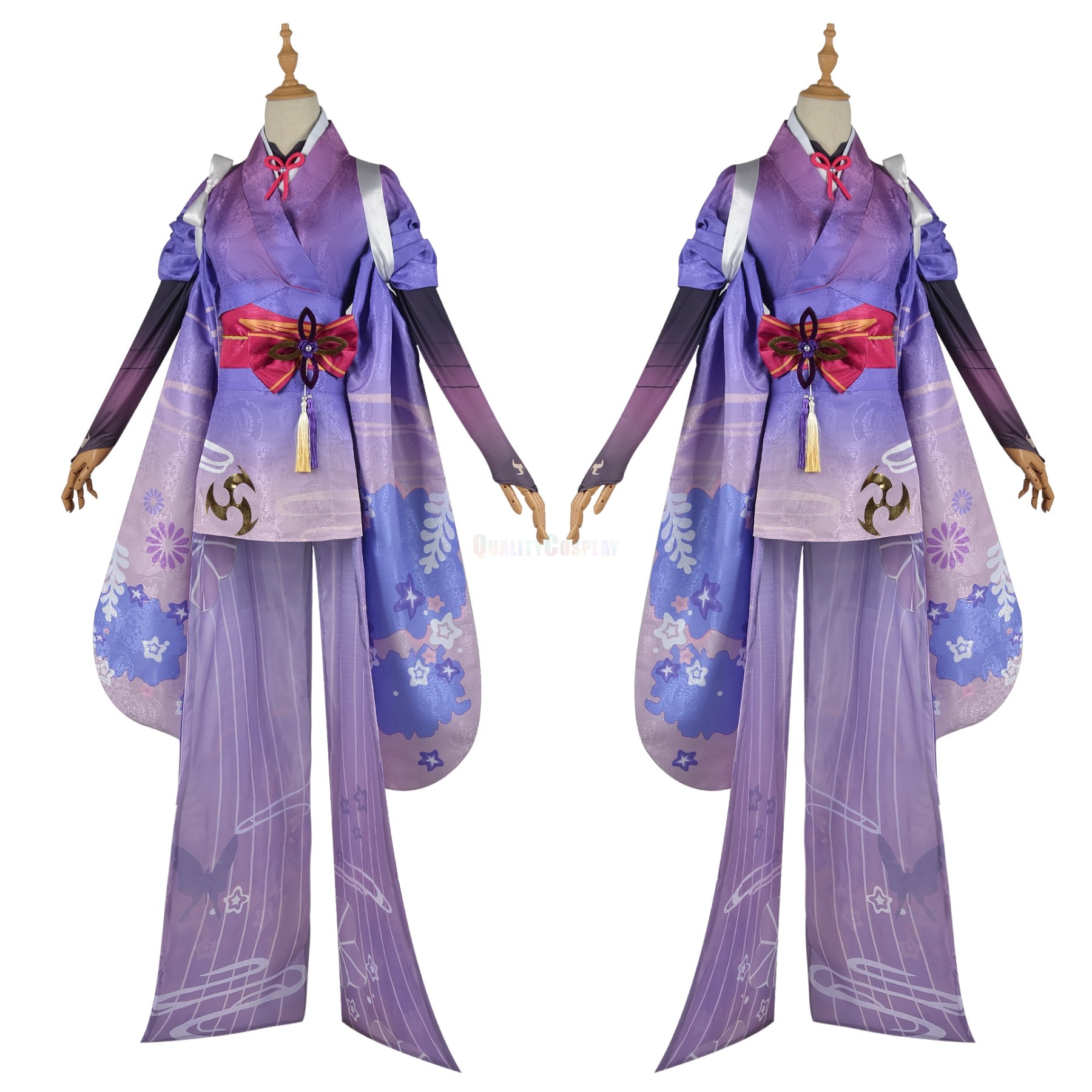 Genshin Impact Beelzebul Raiden Ei Kimono Cosplay Costume - HQCOSPLAY