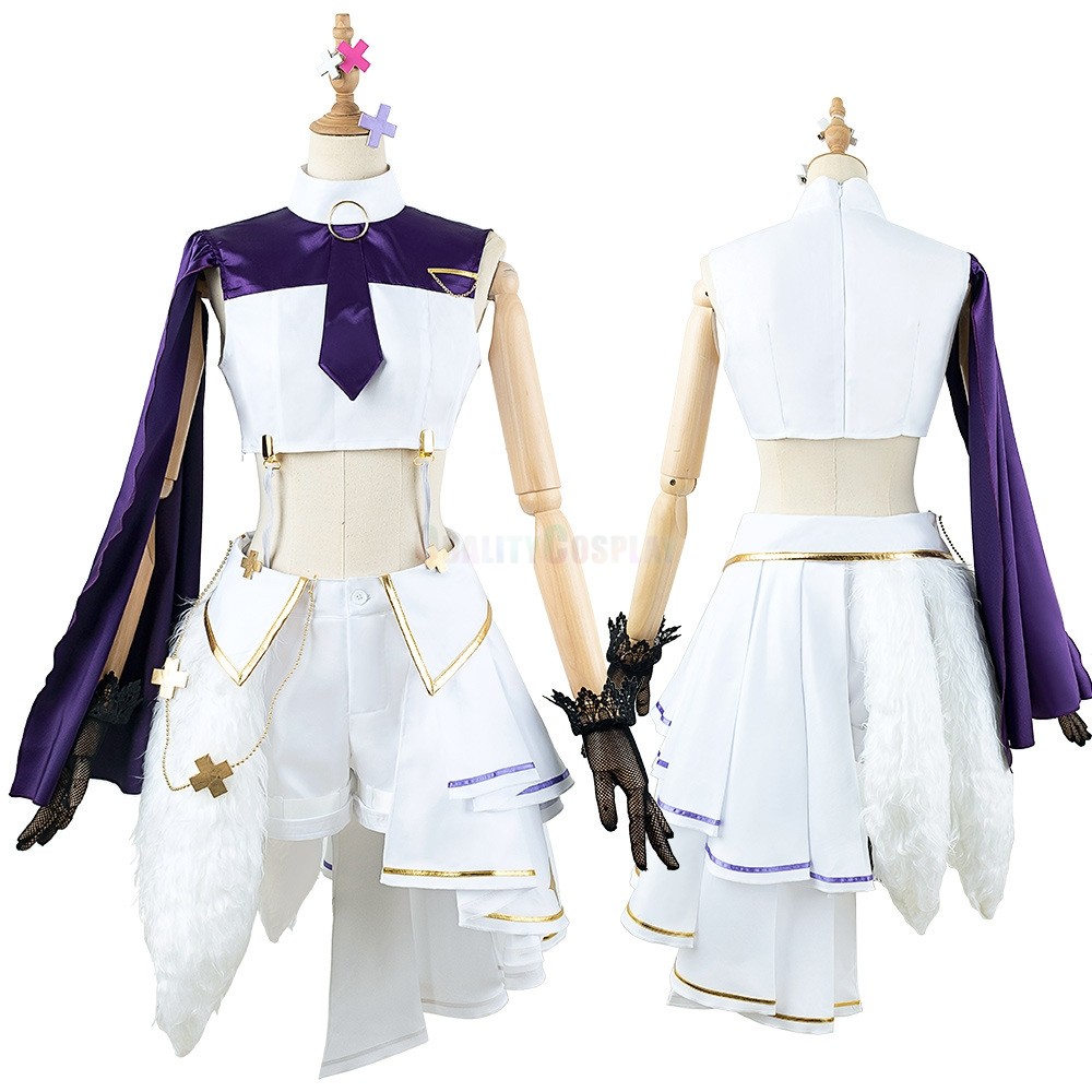 Virtual Youtuber NIJISANJI Cafe LazuLight Elira Pendora Cosplay Costume - HQCOSPLAY
