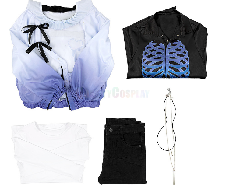Hololive Vtuber YouTuber Minase Rio Cosplay Costume - HQCOSPLAY
