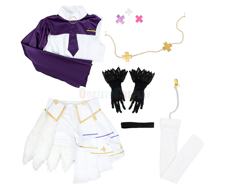 Virtual Youtuber NIJISANJI Cafe LazuLight Elira Pendora Cosplay Costume - HQCOSPLAY