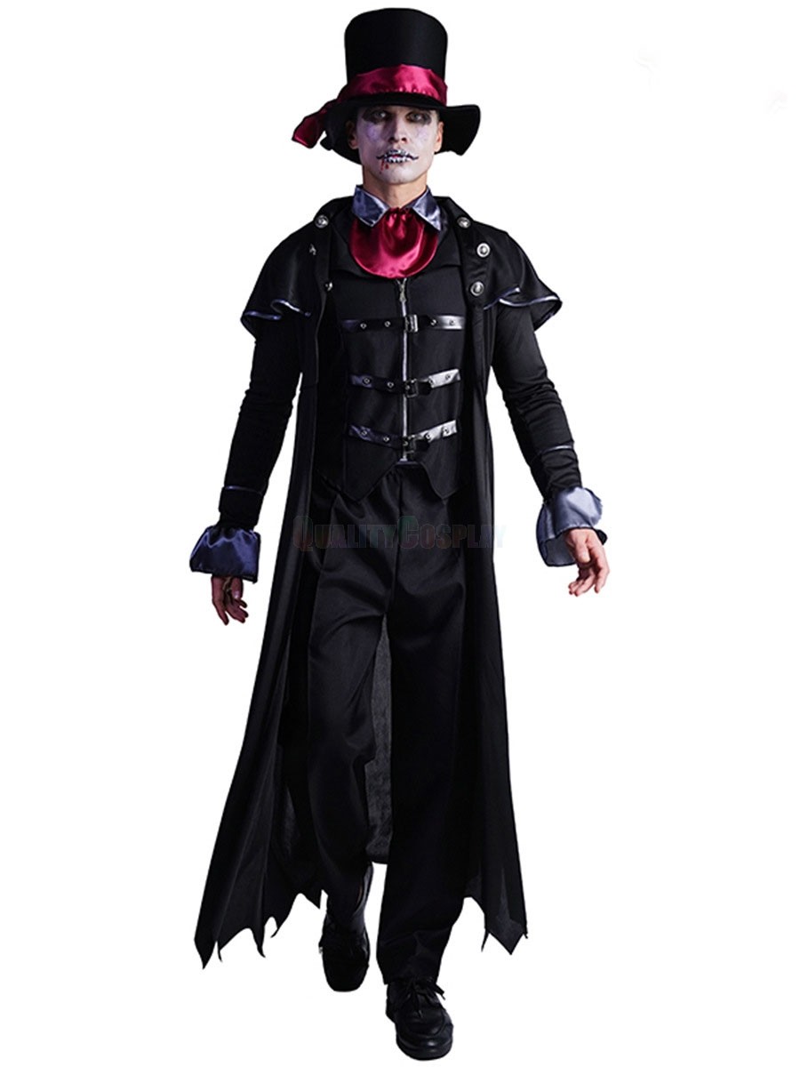 Terrifying Punk Evil Vampire Cosplay Costume C For Halloween - HQCOSPLAY