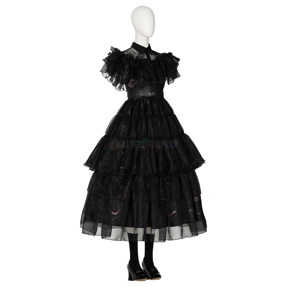 The Addams Family Wednesday Prom Dress Cosplay Costumes - HQCOSPLAY
