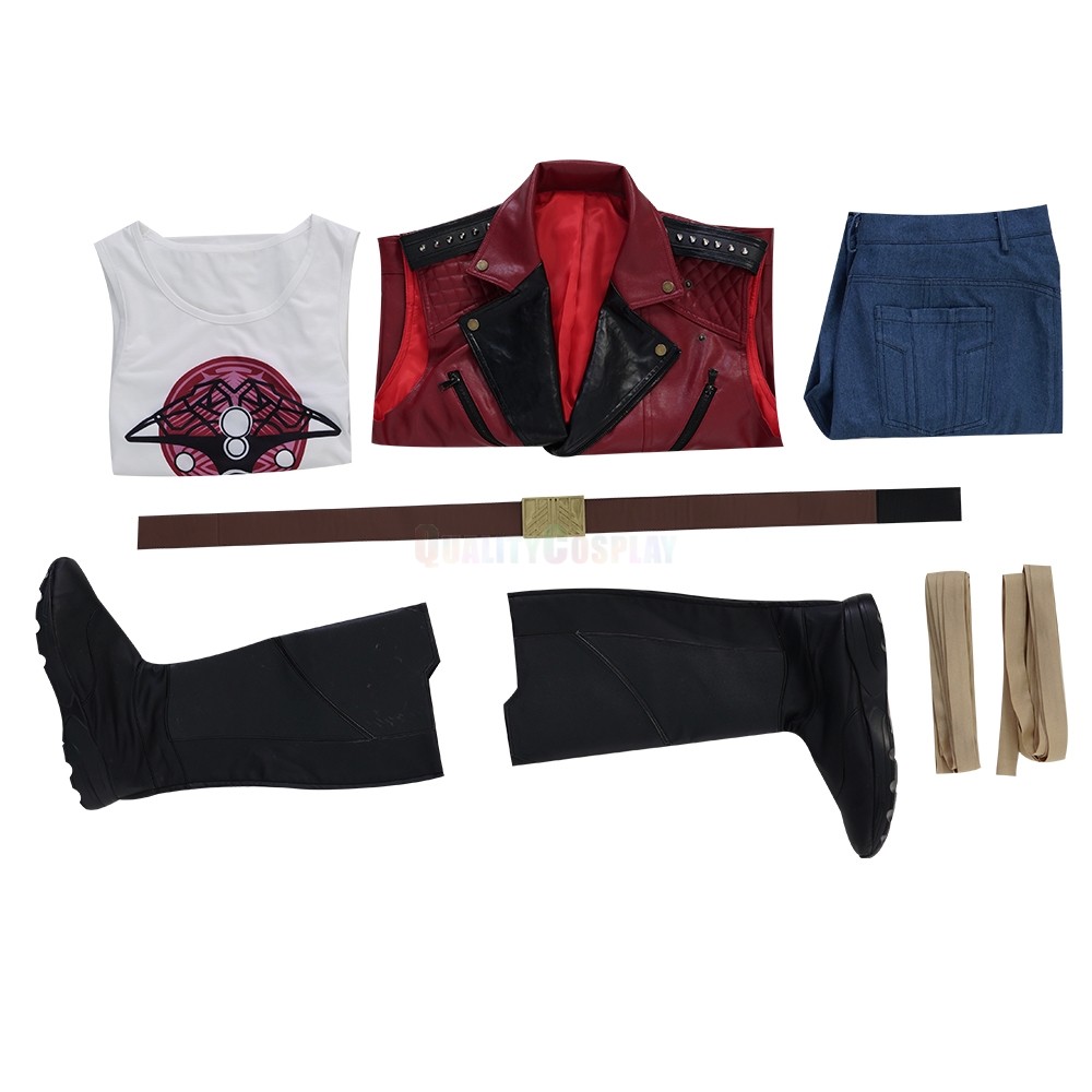 Thor: Love and Thunder Thor Sleeveless Red Leather Jacket Cosplay ...