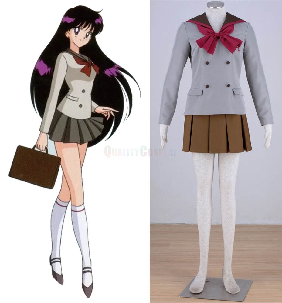 Sailor Moon Hino Rei School JK Cosplay Costume - HQCOSPLAY