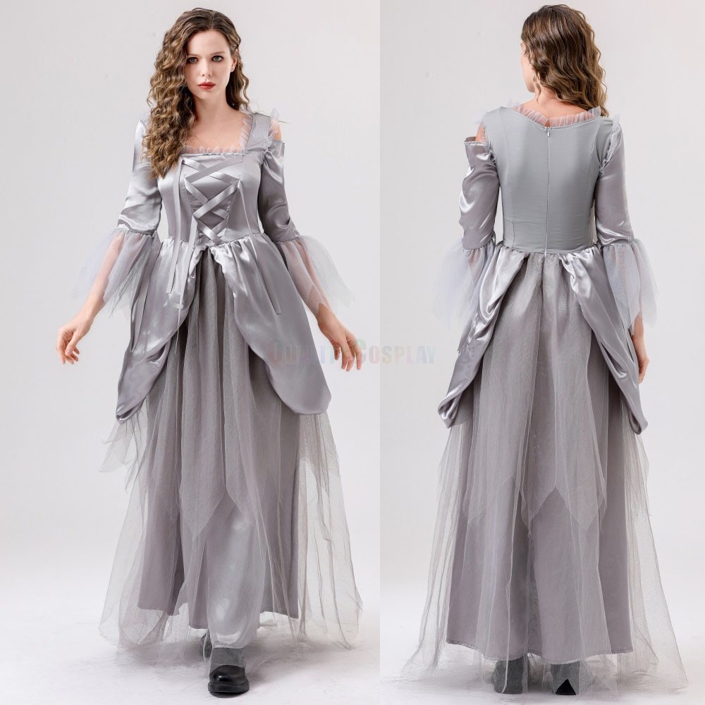 Adult Ghost Bride Halloween Masquerade Party Cosplay Costume - HQCOSPLAY