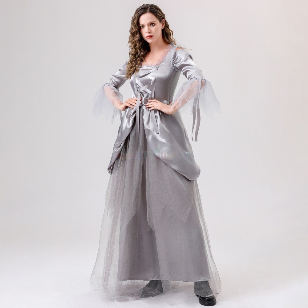 Adult Ghost Bride Halloween Masquerade Party Cosplay Costume - HQCOSPLAY
