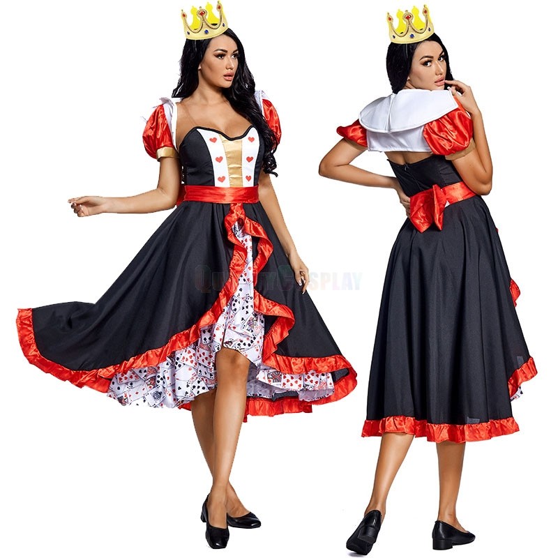 Hallween Costume Poker Queen Cospay Dress - HQCOSPLAY
