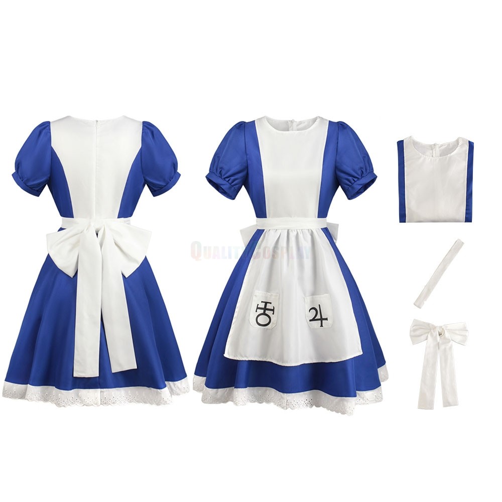 Alice Madness Returns Halloween Alice Maid Cosplay Costume - HQCOSPLAY