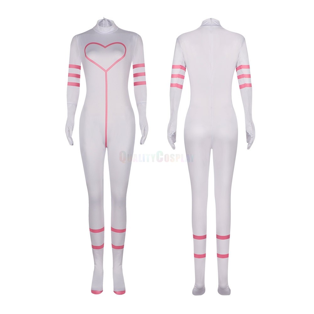 Halloween Female Costume Hazbin Hotel Angel Dust Cosplay Jumpsuit ...