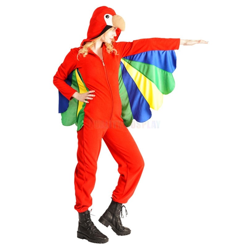 Halloween Adult Funny Animal Parrot Onesie Cosplay Costume - HQCOSPLAY