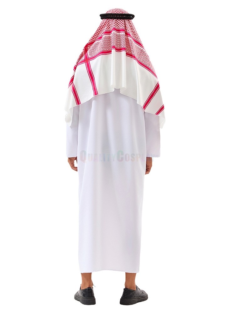 Middle East Arab Dubai Rich-Man Robe Halloween Party Cosplay Costume ...