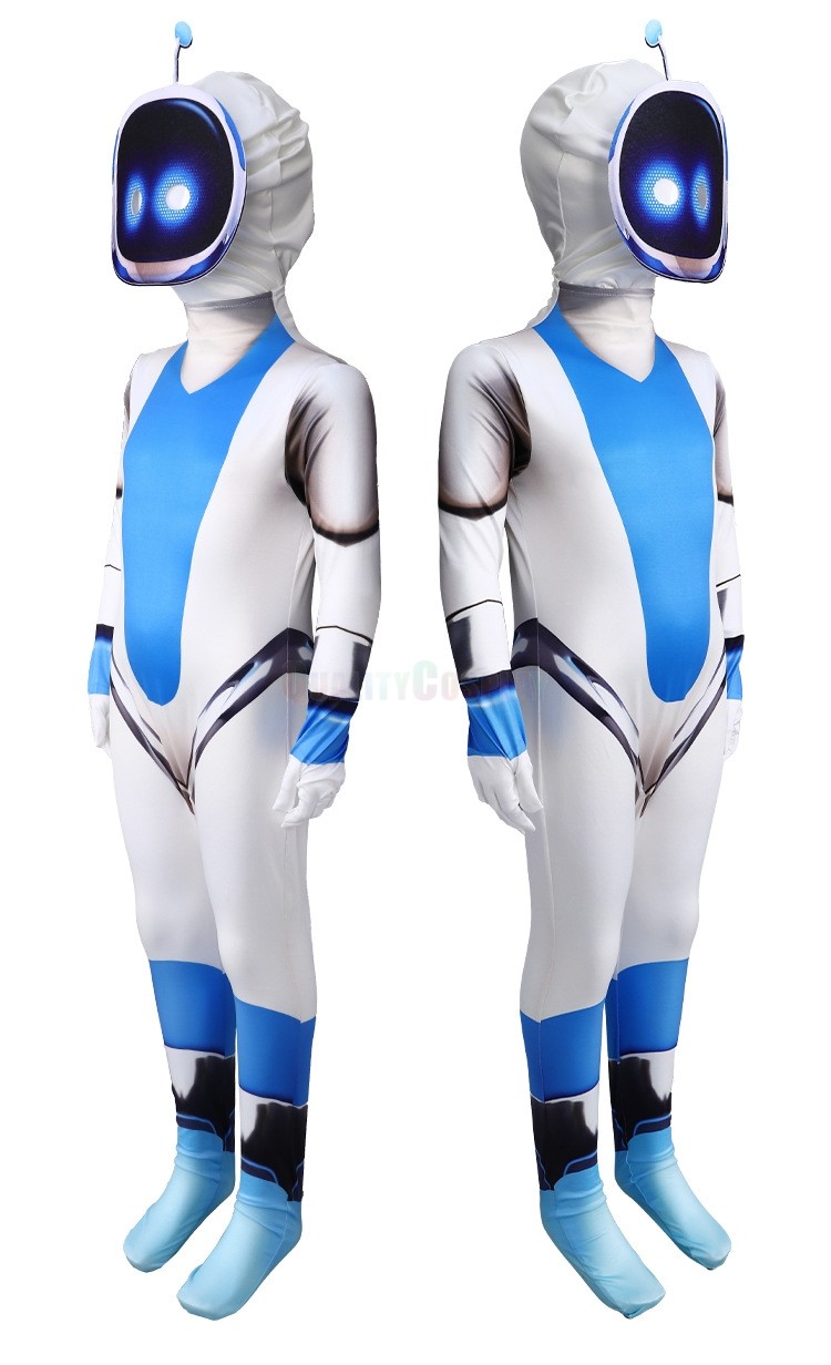 Astro Bot Robot Onesie Halloween Parent-child Cosplay Costume - HQCOSPLAY