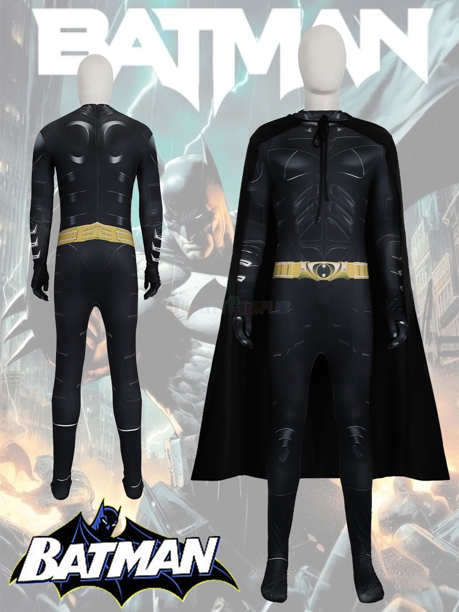 Justice League Batman Bruce Bodysuit For Adults & Kids Halloween ...