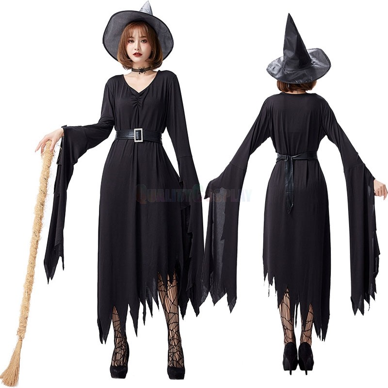 Adult Halloween Witch Dress Troublemaker's Night Cosplay Costume ...