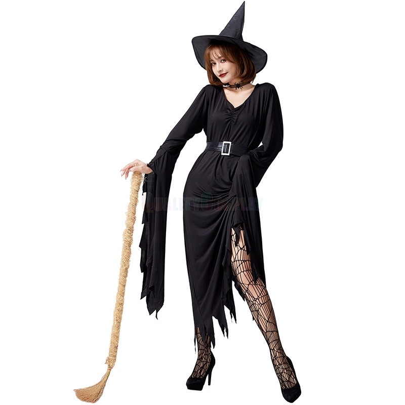 Adult Halloween Witch Dress Troublemaker's Night Cosplay Costume ...
