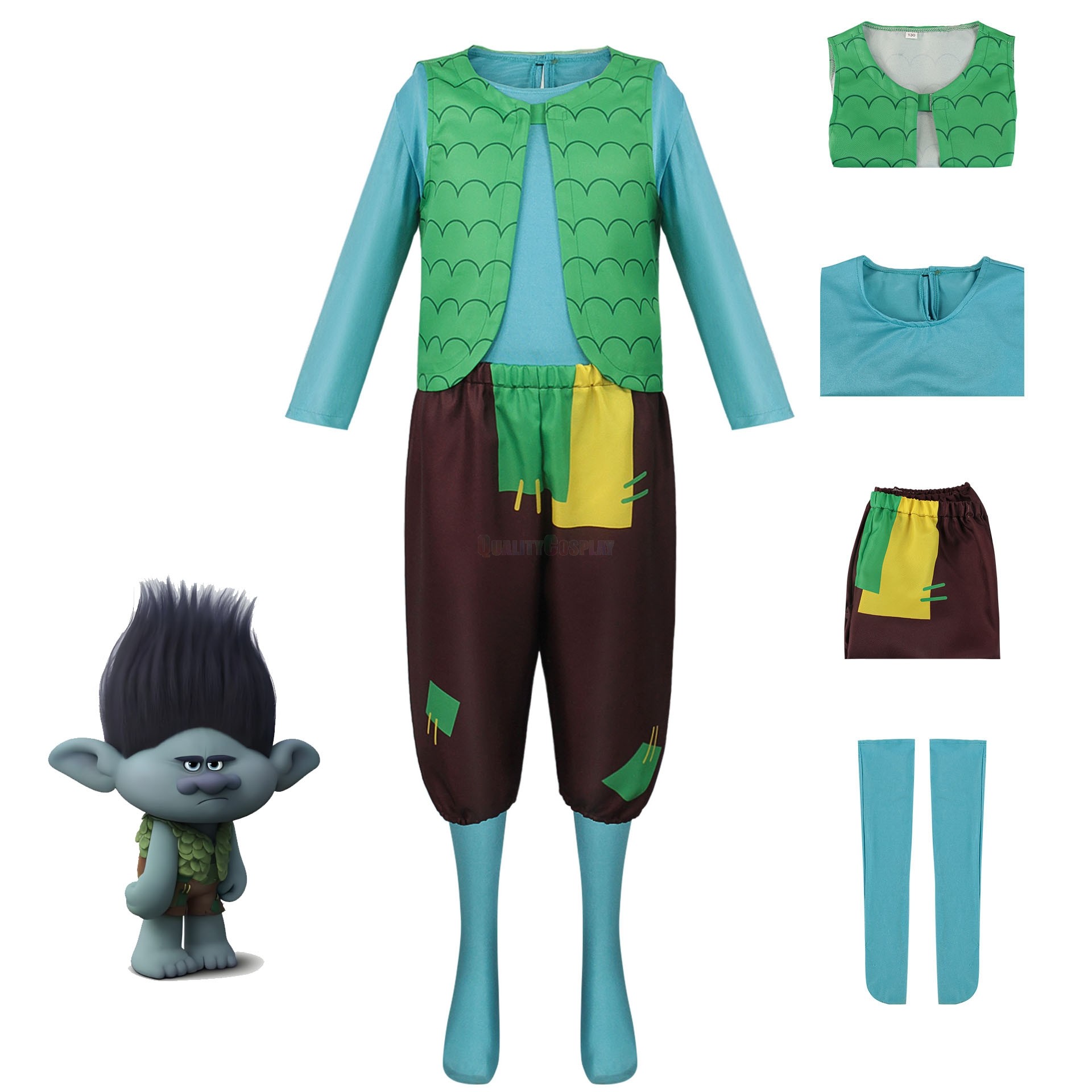 Halloween Family Costume Trolls Branch Cosplay Costume - HQCOSPLAY