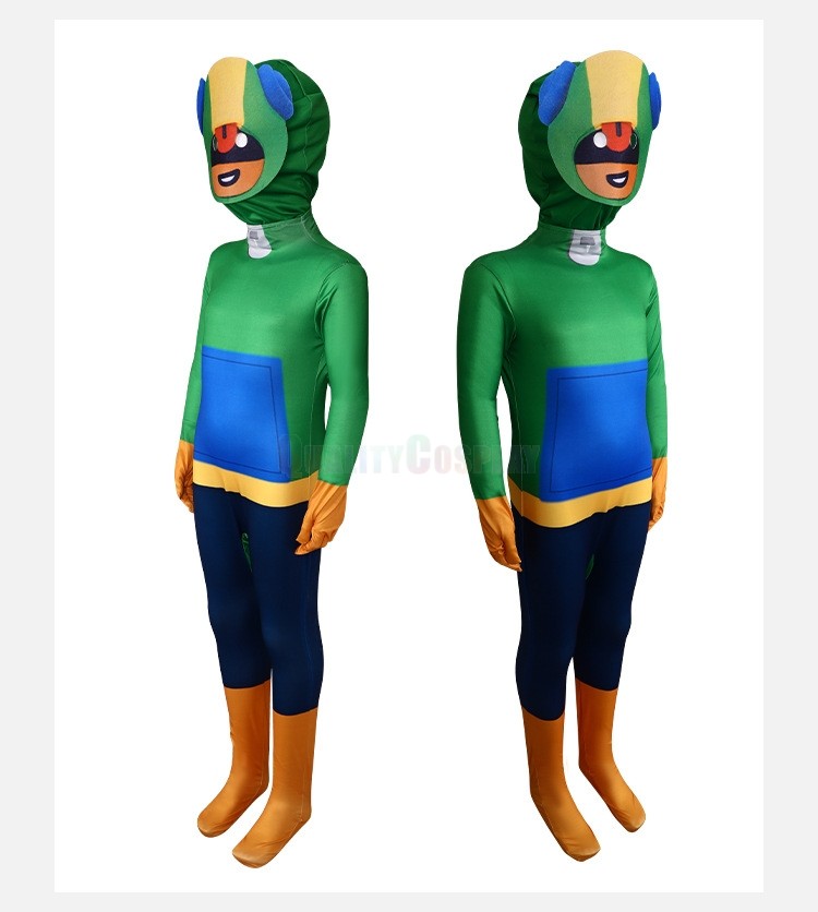Halloween Parent-child Costume Brawl Stars Leon Cosplay Jumpsuit ...
