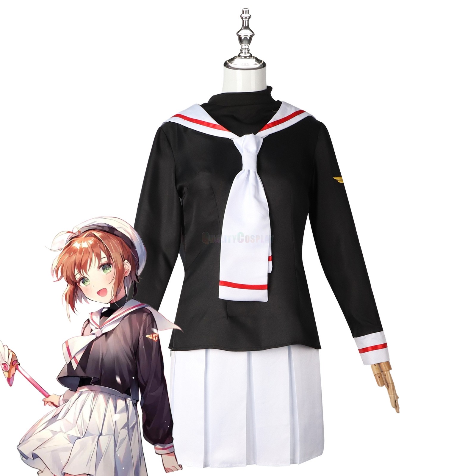 Cardcaptor Sakura School Uniform Cosplay Costume - HQCOSPLAY