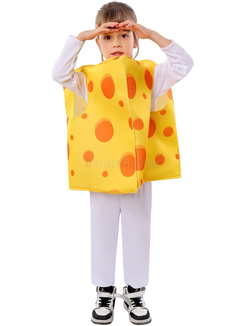 Children's Halloween Food Costume Cheese Cosplay Costume - HQCOSPLAY
