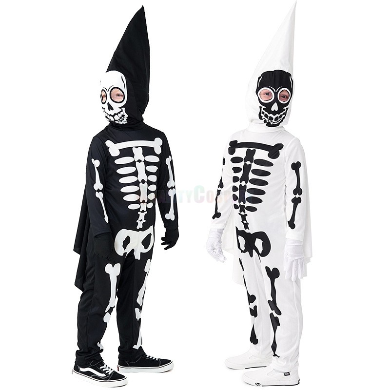 Halloween Children's Skeleton Cosplay Costume Bone Ghost Party Costume ...