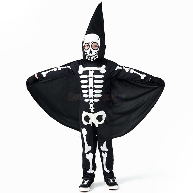 Halloween Children's Skeleton Cosplay Costume Bone Ghost Party Costume ...
