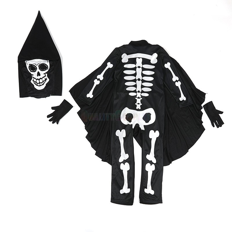 Halloween Children's Skeleton Cosplay Costume Bone Ghost Party Costume ...