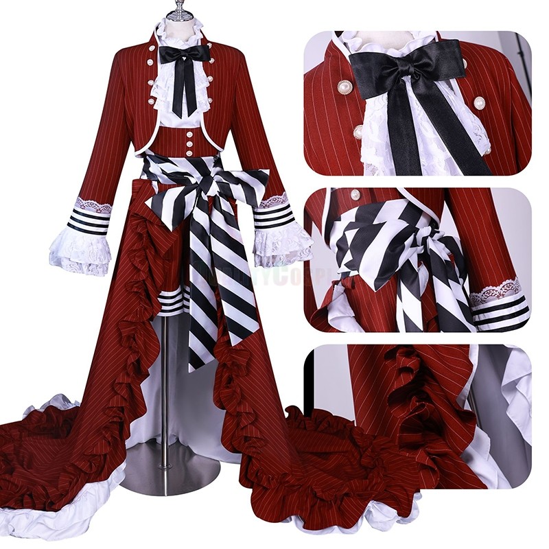 Black Butler Ciel Phantomhive Tea Cup Cosplay Costume - HQCOSPLAY