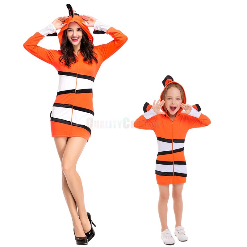 Clownfish Family Costume Halloween Ocean Themed Party Cosplay Costume ...