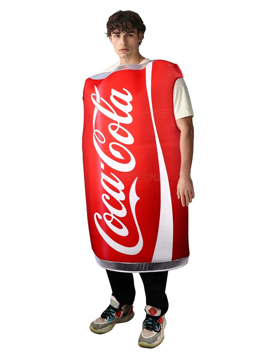 Funny Drink Coca Cola Cosplay Costume Halloween Party Costume - HQCOSPLAY