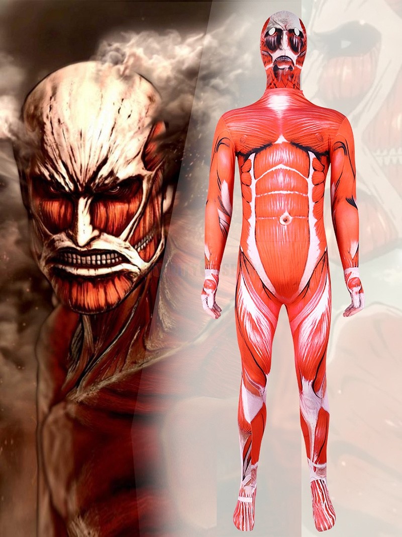 Colossal Titan Jumpsuit For Adults & Kids Halloween Costumes - HQCOSPLAY