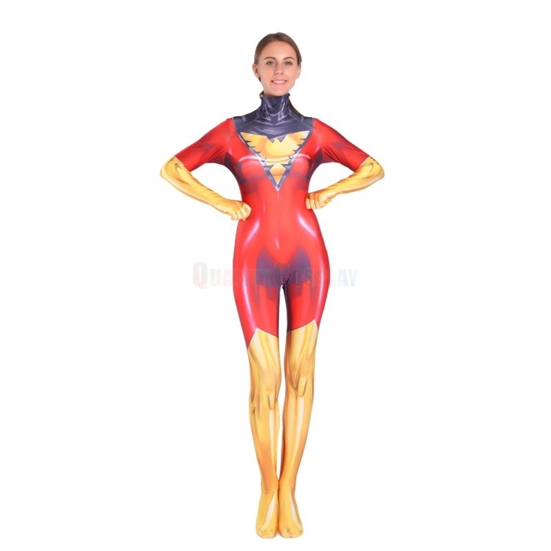 X-Men Dark Phoenix Jean Grey Cosplay Suit For Adult & Kids Halloween ...