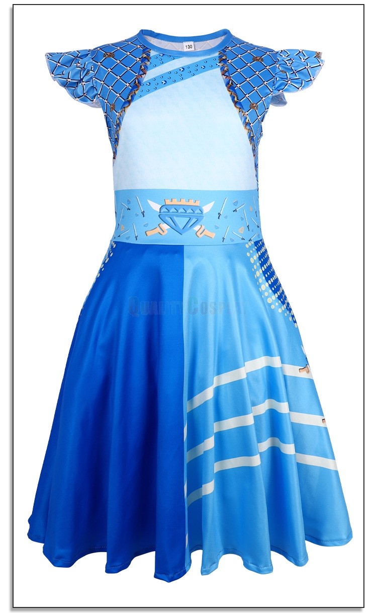 Children's Descendants 4 Little Blue Cosplay Halloween Costume - HQCOSPLAY