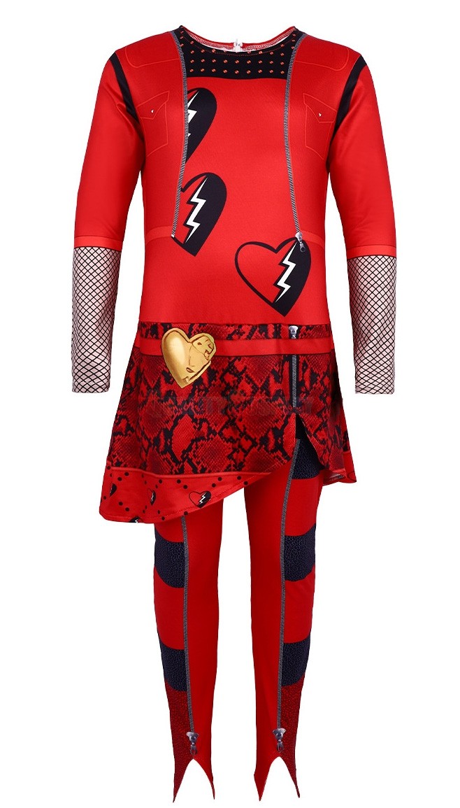 Descendants The Rise of Red Cosplay Jumpsuit For Kids Halloween Costume ...