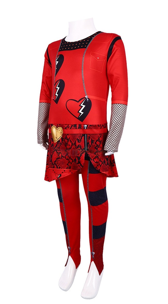 Descendants The Rise of Red Cosplay Jumpsuit For Kids Halloween Costume ...