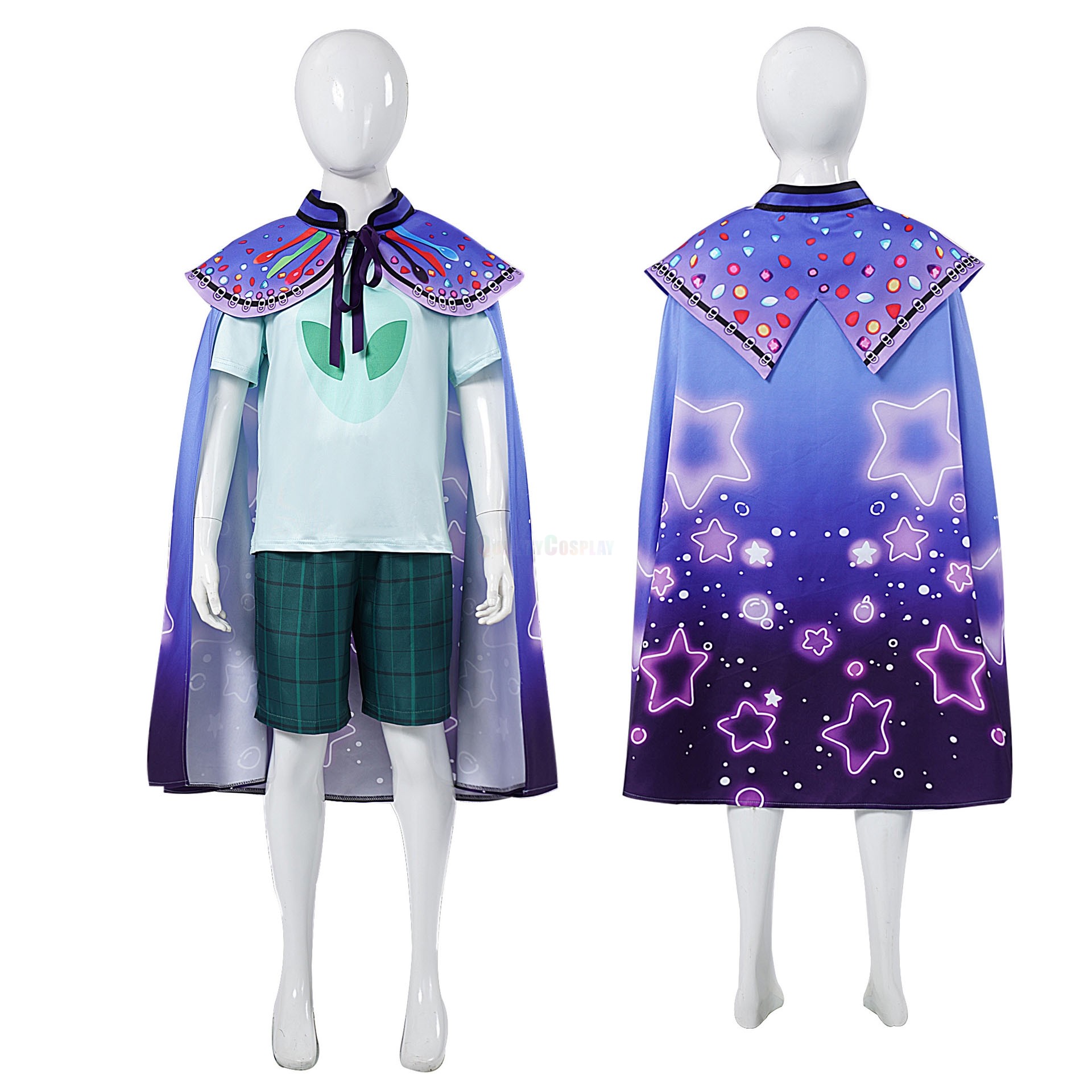 Halloween Parent-child Cosplay Costume Elio Star Suit With Cloak ...